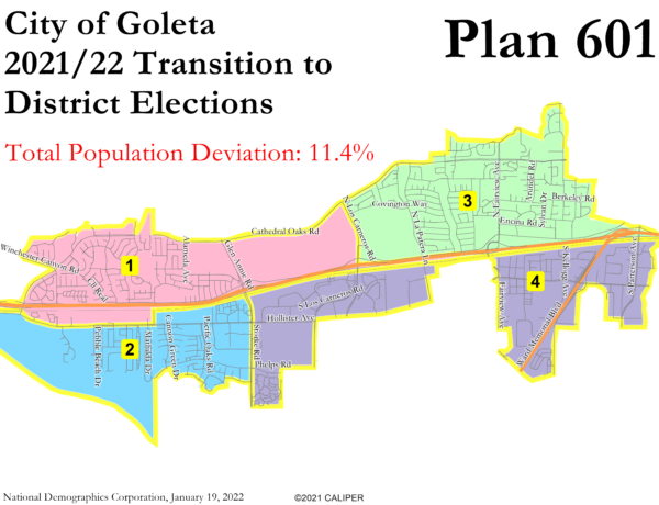 Plan 601 (Not Population Balanced) - Draw Goleta